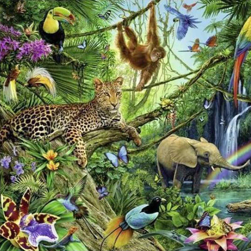 Safari Wildlife Diamond Painting – Diamond Art Kits Australia