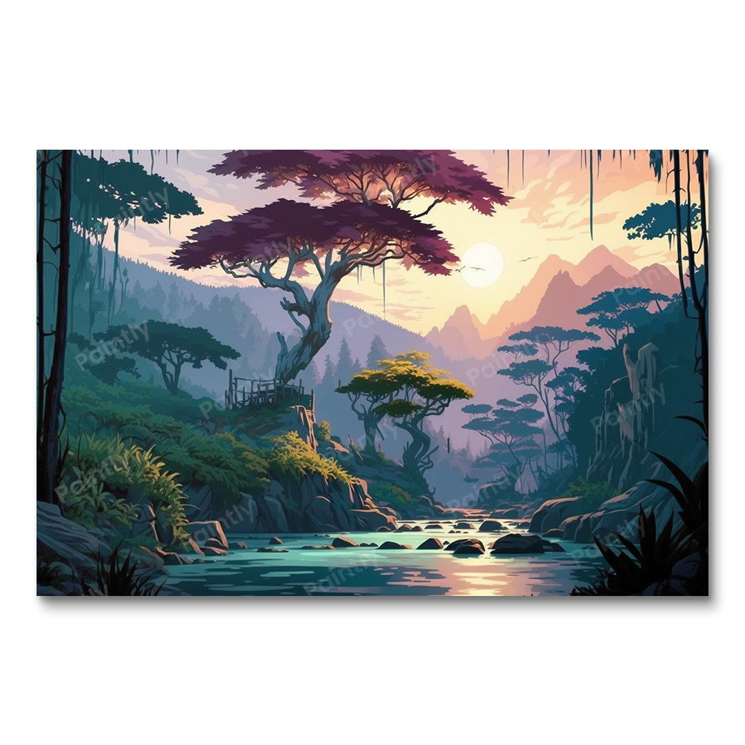 Sun-Kissed Serenade of the Rainforest (Diamond Painting) – Diamond Art ...