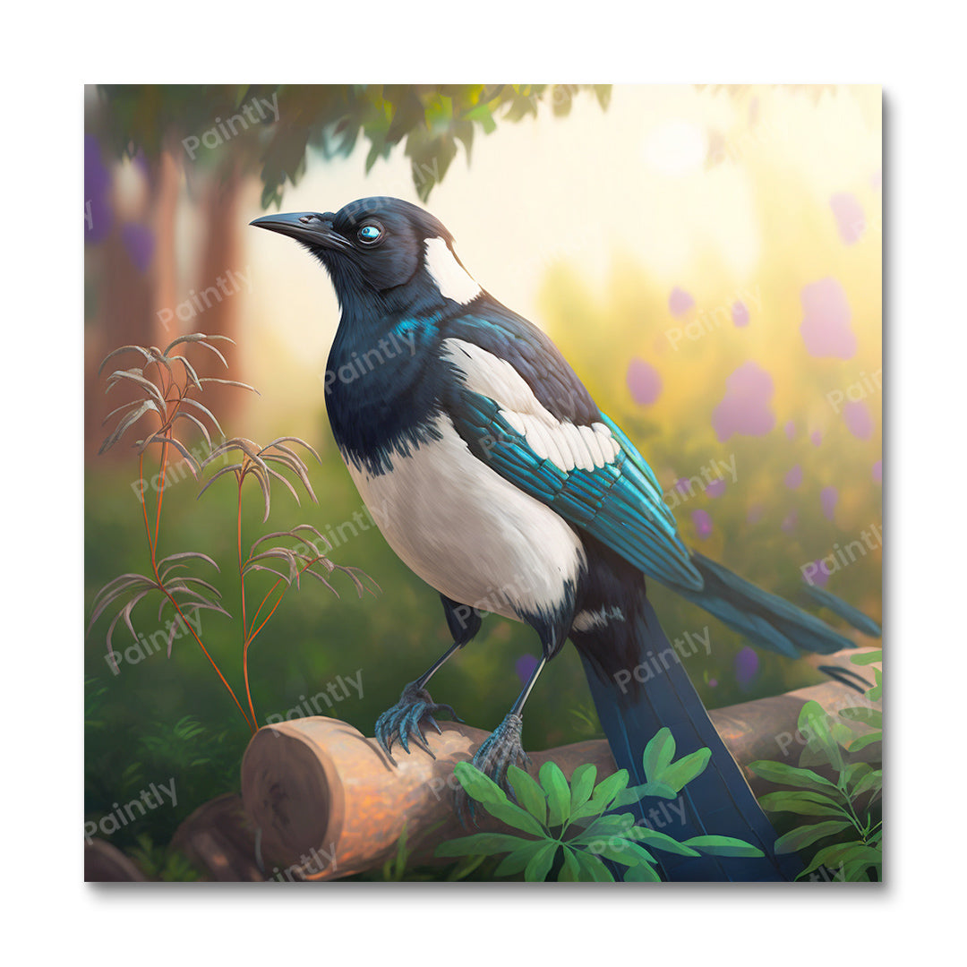 Feathered Fascination Magpie (Diamond Painting) – Diamond Art Kits ...
