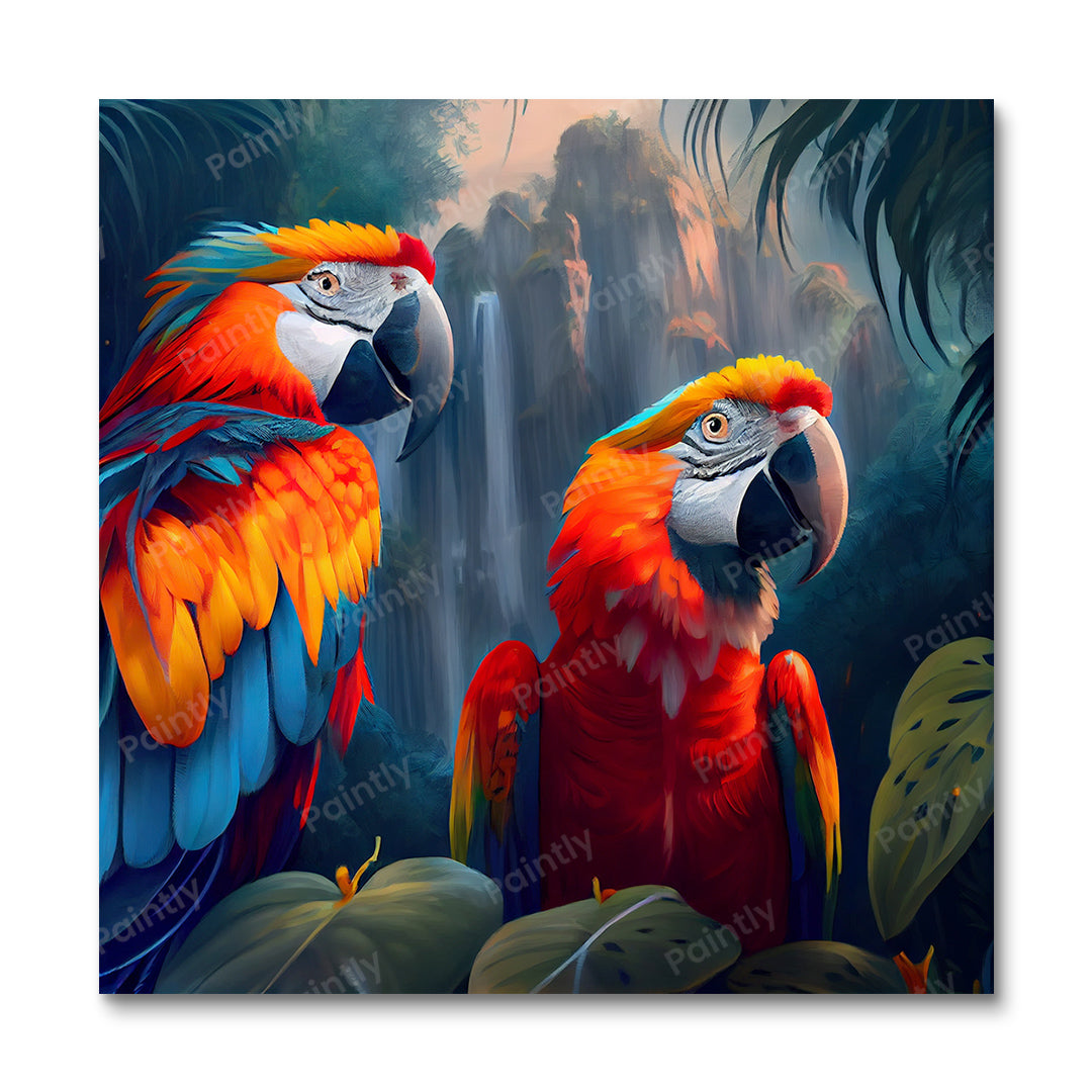 Macaw Paradise I (Diamond Painting) – Diamond Art Kits Australia