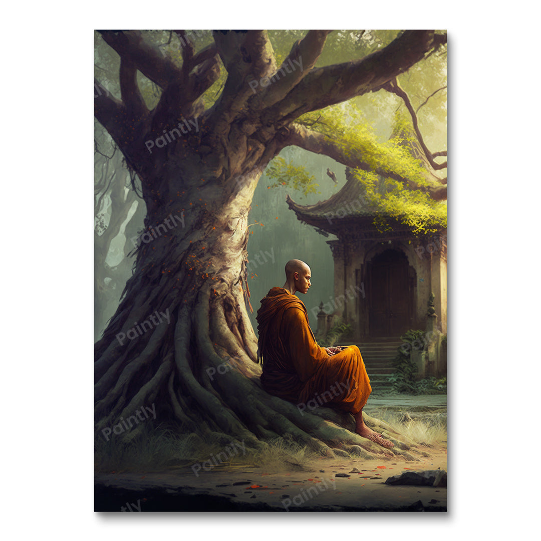 Unwavering Focus Monk III (Diamond Painting) – Diamond Art Kits Australia