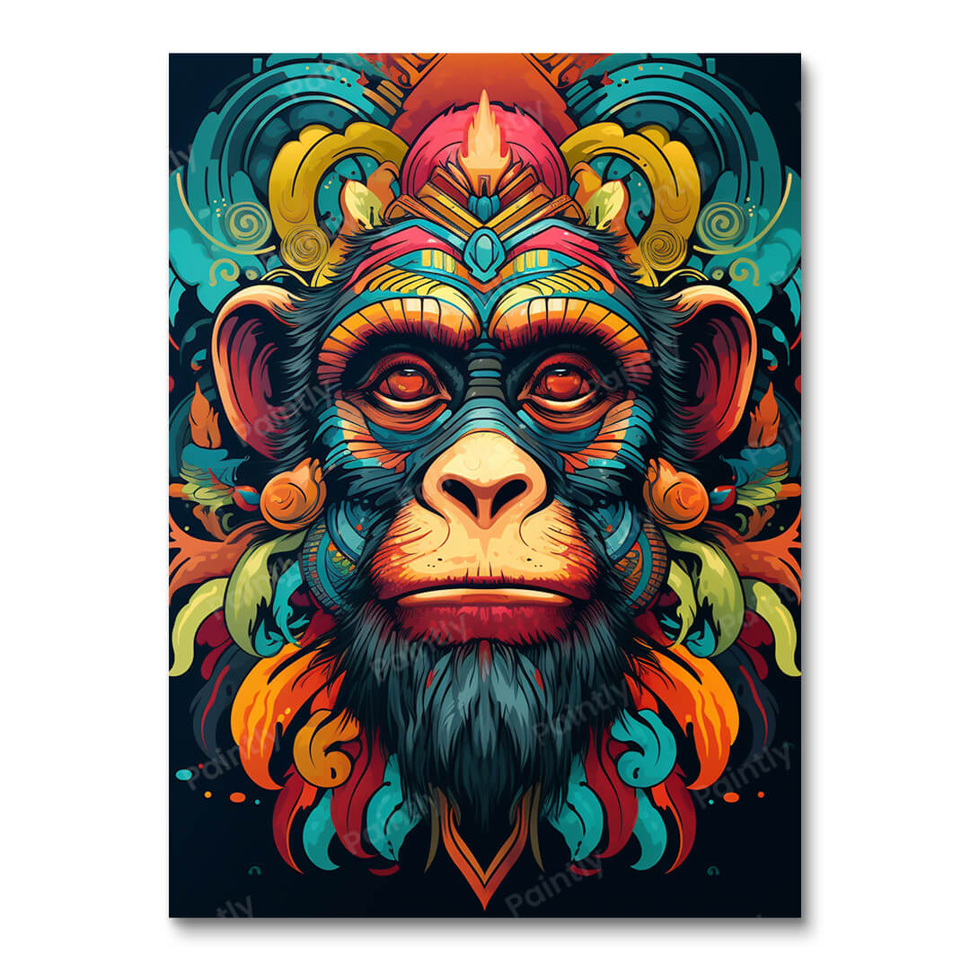 Vivid Primate Reverie (Diamond Painting) – Diamond Art Kits Australia