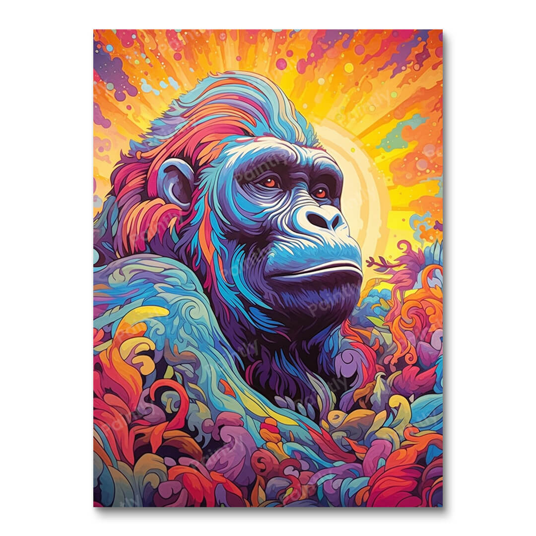 Psychedelic Gorilla I (Diamond Painting) – Diamond Art Kits Australia