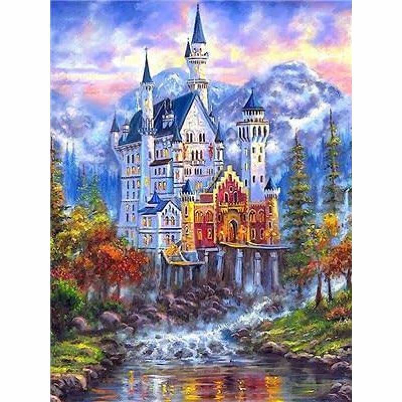 Full Drill - 5D Diamond Painting Kits Colored Drawing Grand Castle in ...